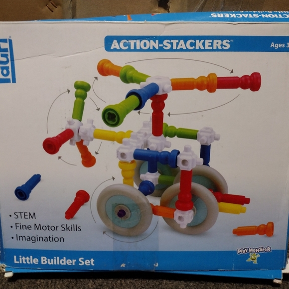 lauri | Toys | Lauri Action Stackers Little Builders Set | Poshmark